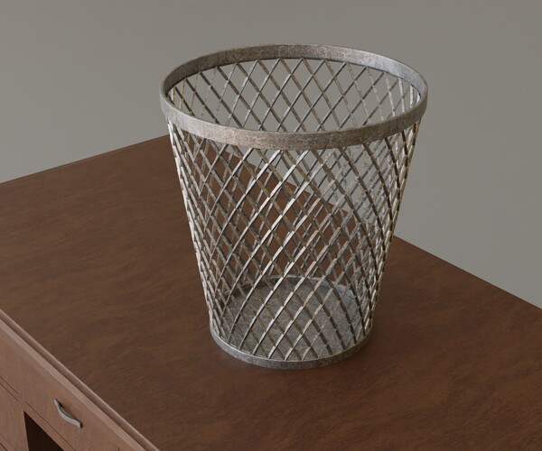 ArtStation - Trash Can ( Ready For Game ) | Game Assets