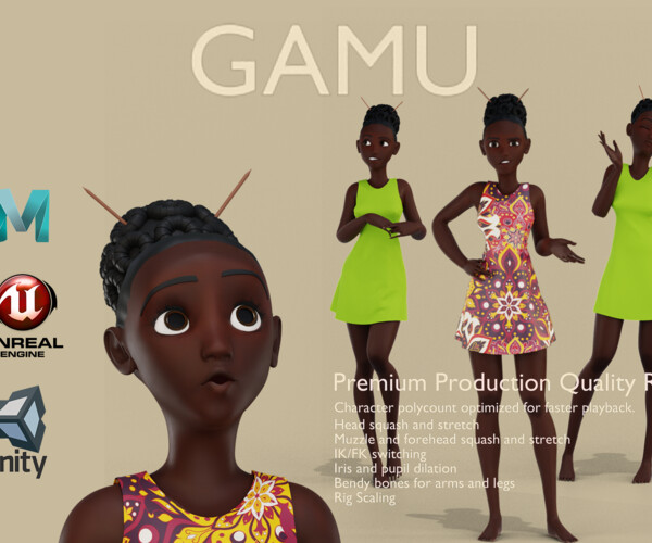 ArtStation - GAMU RIG MAYA VERSION | Game Assets