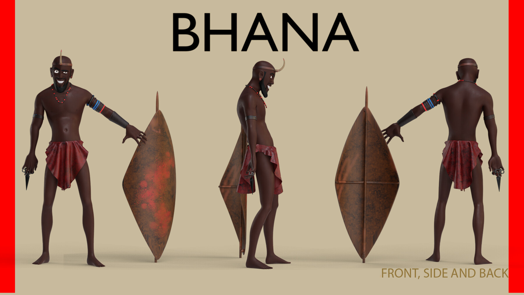 ArtStation - BHANA RIG BLENDER VERSION | Game Assets