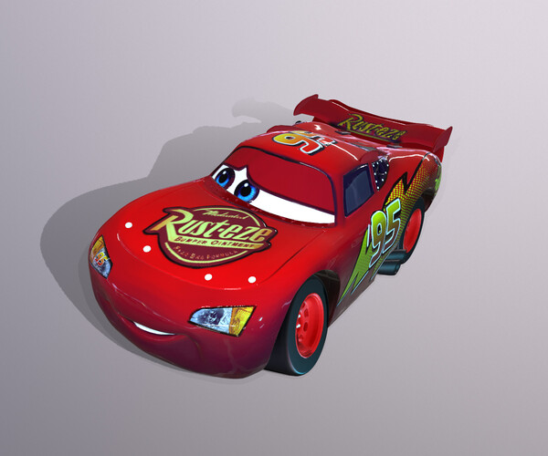 ArtStation - lightning McQueen Vehicle 3d 3D print model | Resources