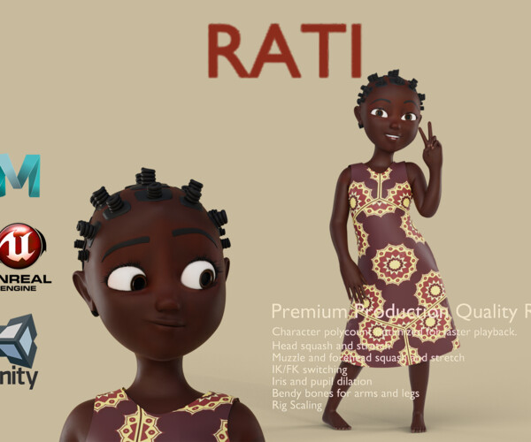ArtStation - RATI RIG MAYA VERSION | Game Assets