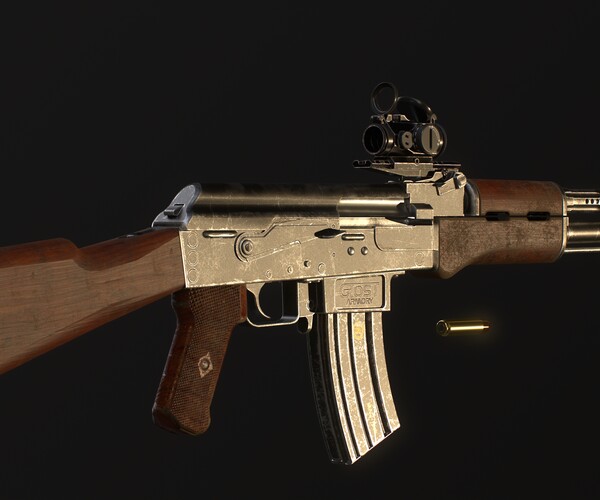 ArtStation - AK-50 | Game Assets