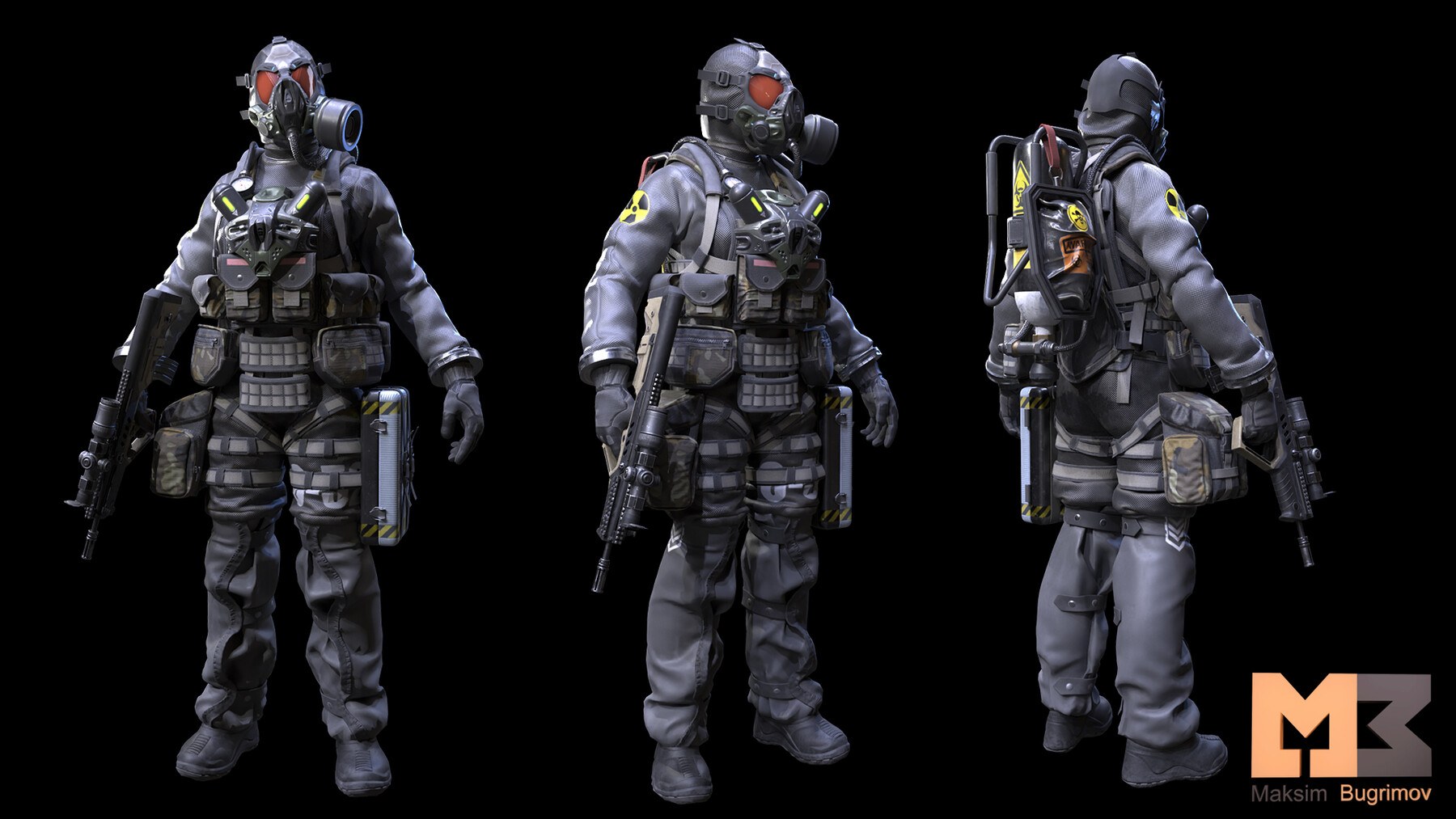 ArtStation - Female Soldier 03 (SALAMANDER) | Game Assets
