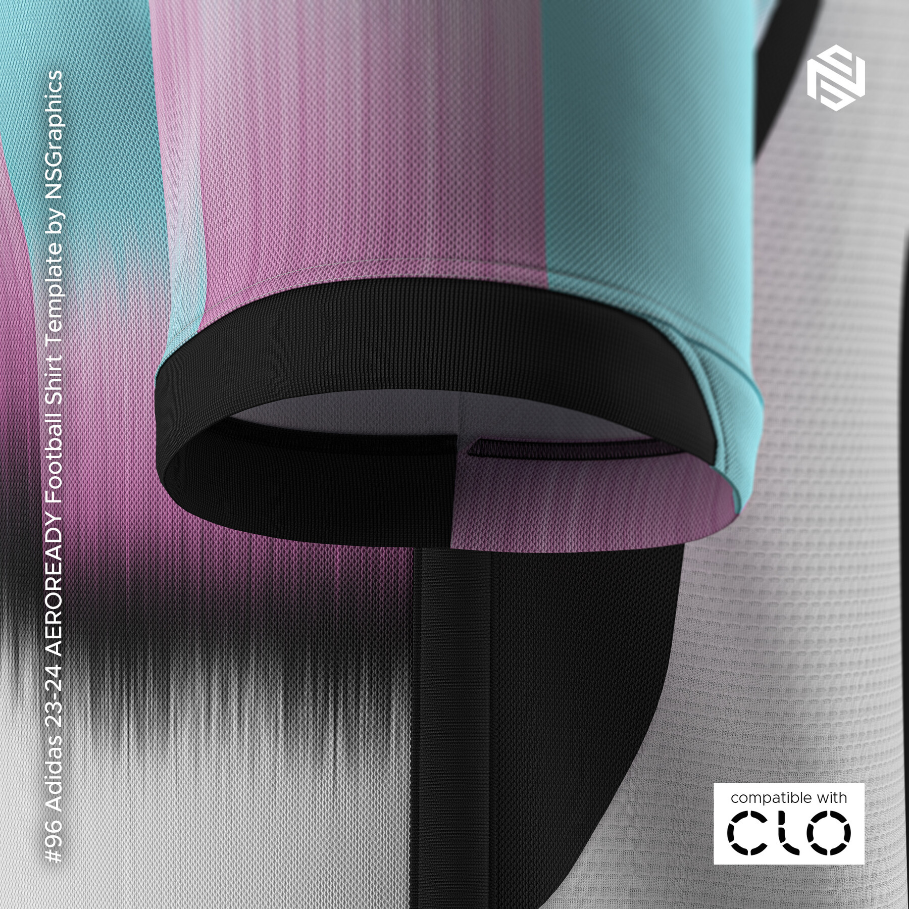 ArtStation - Adidas 23-24 AEROREADY Football Shirt Template for CLO 3D ...