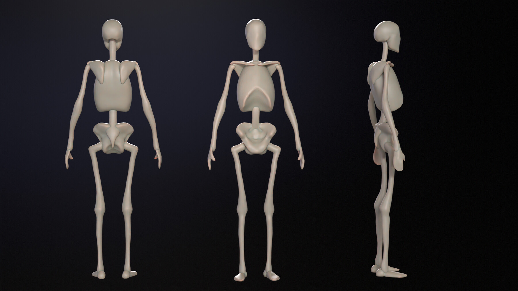 ArtStation - quick start 0 - basemesh skeleton | Resources