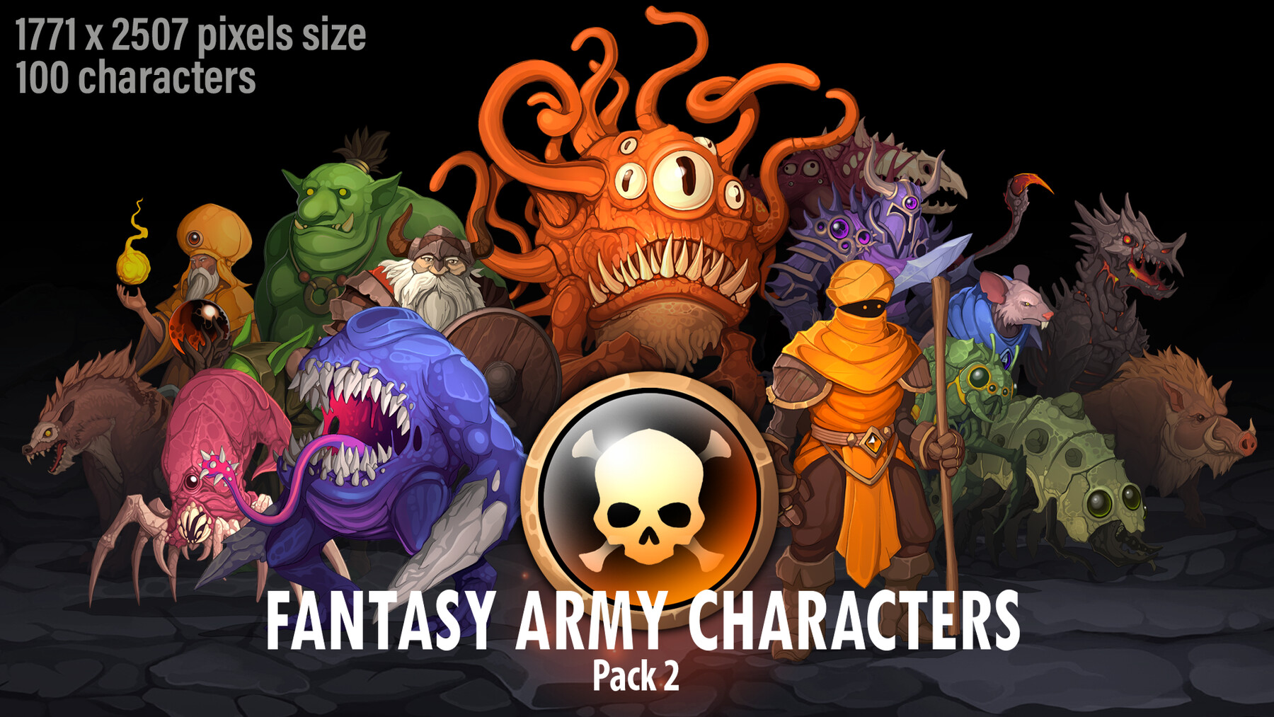 ArtStation - Fantasy Army Characters pack2 | Game Assets