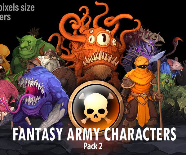 ArtStation - Fantasy Army Characters pack2 | Game Assets