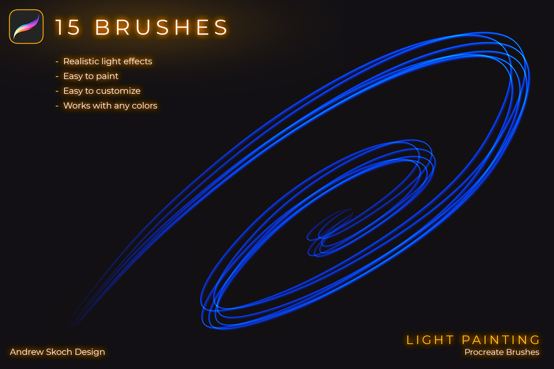 ArtStation - Light Painting Procreate Brushes | Brushes