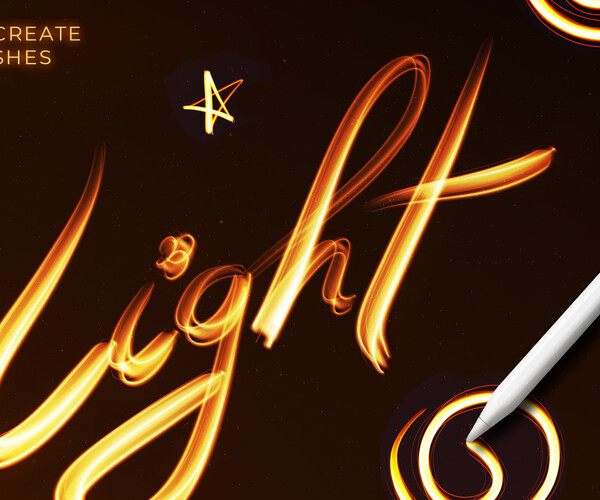 ArtStation - Light Painting Procreate Brushes | Brushes