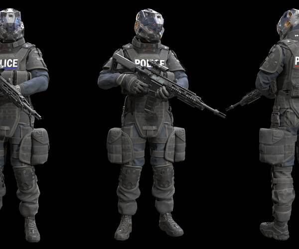 ArtStation - Soldier Female 05 (COBRA) | Game Assets