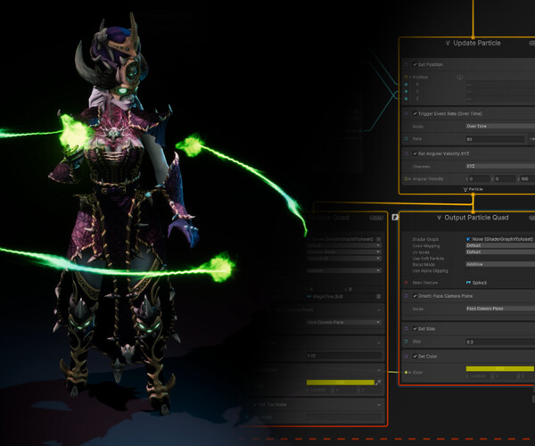Artstation Rotating Orbs Effect For Mage Skills In Unity Vfx Graph Game Assets
