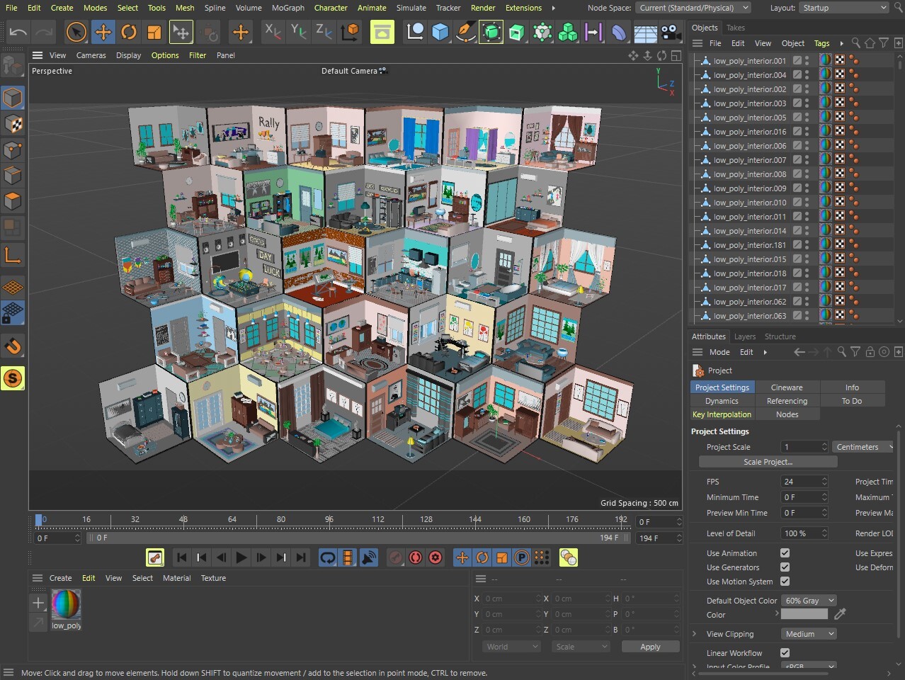 ArtStation - low poly interior 3 Low-poly 3D model | Game Assets