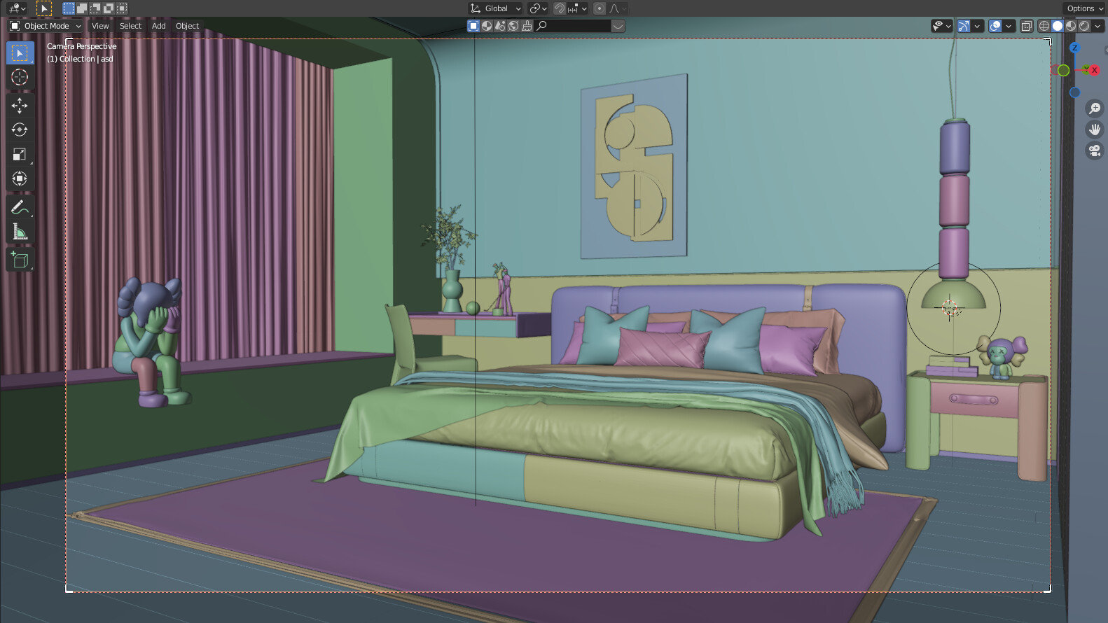 ArtStation - Sence Bedroom Blender 3.x | Resources