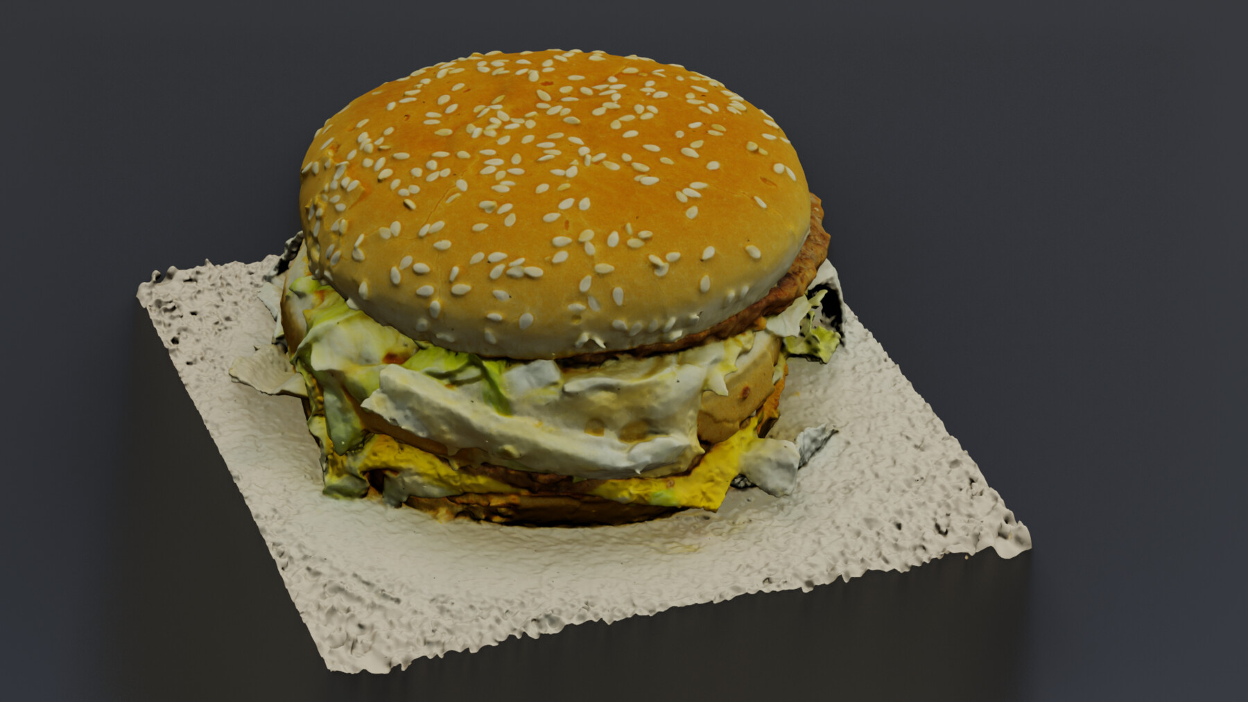 ArtStation - Double Cheeseburger 3D model | Game Assets