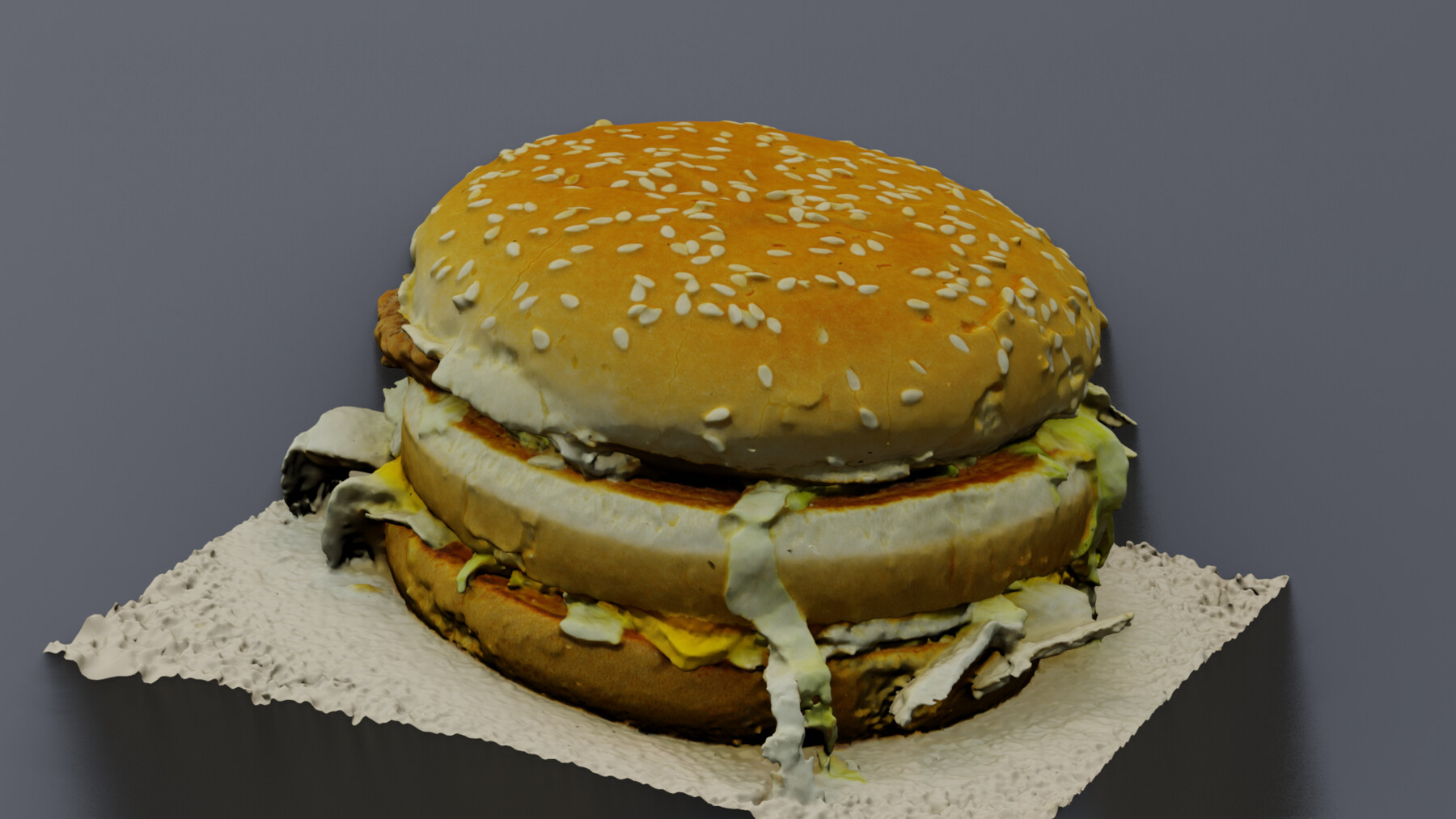 ArtStation - Double Cheeseburger 3D model | Game Assets