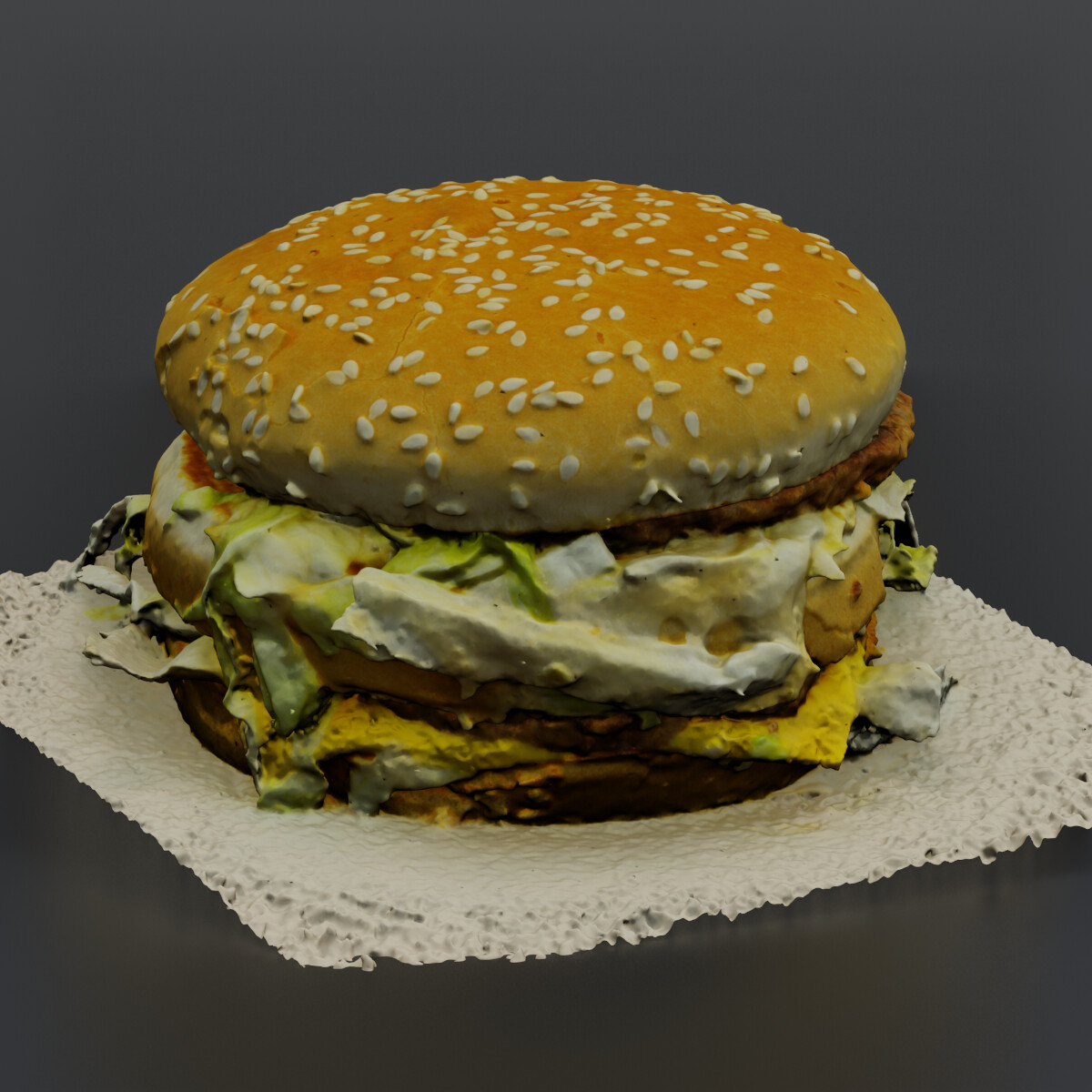 ArtStation - Double Cheeseburger 3D model | Game Assets