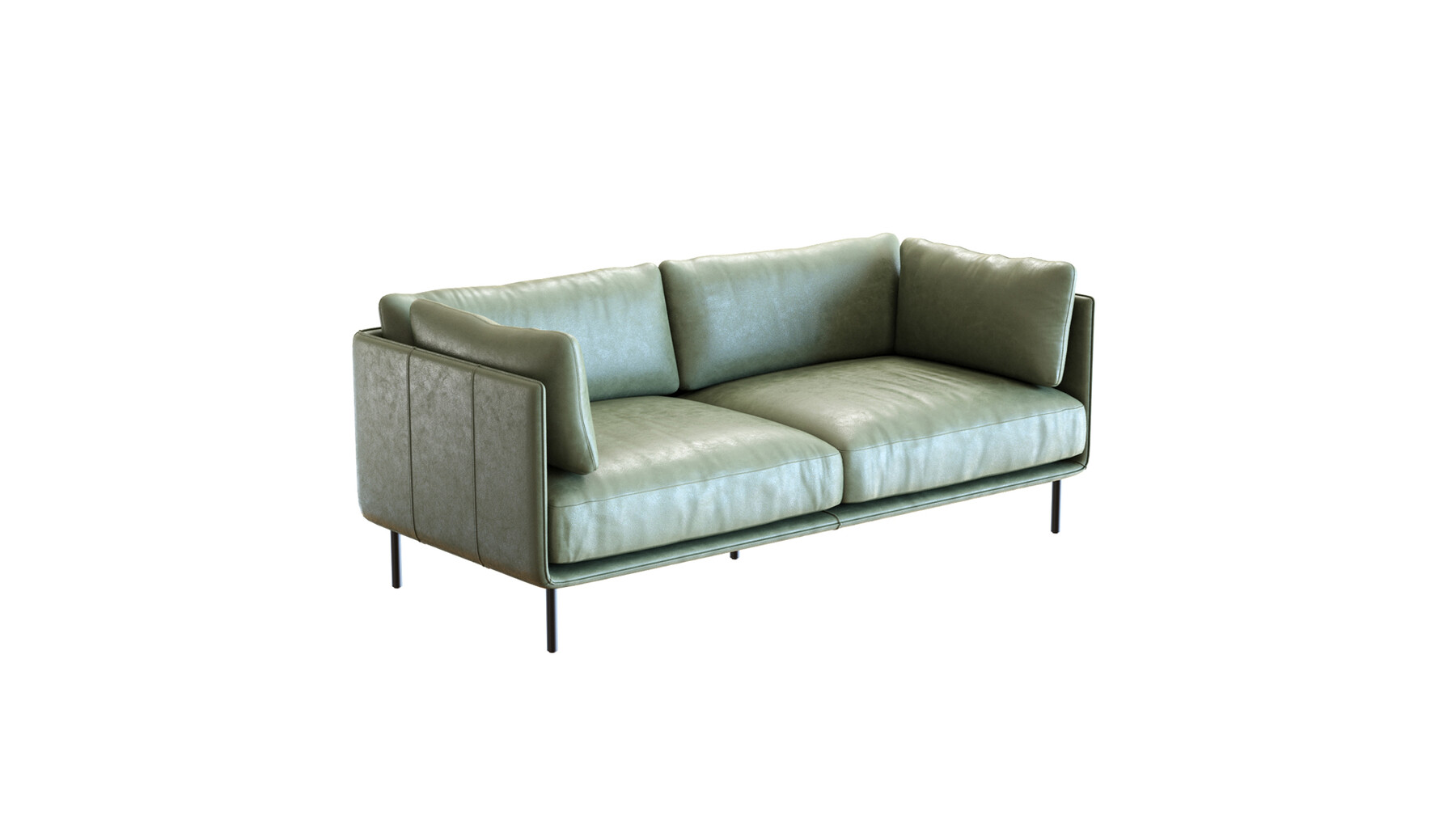 ArtStation - 3D Model / Crate&Barrel Wells Leather Sofa | Resources