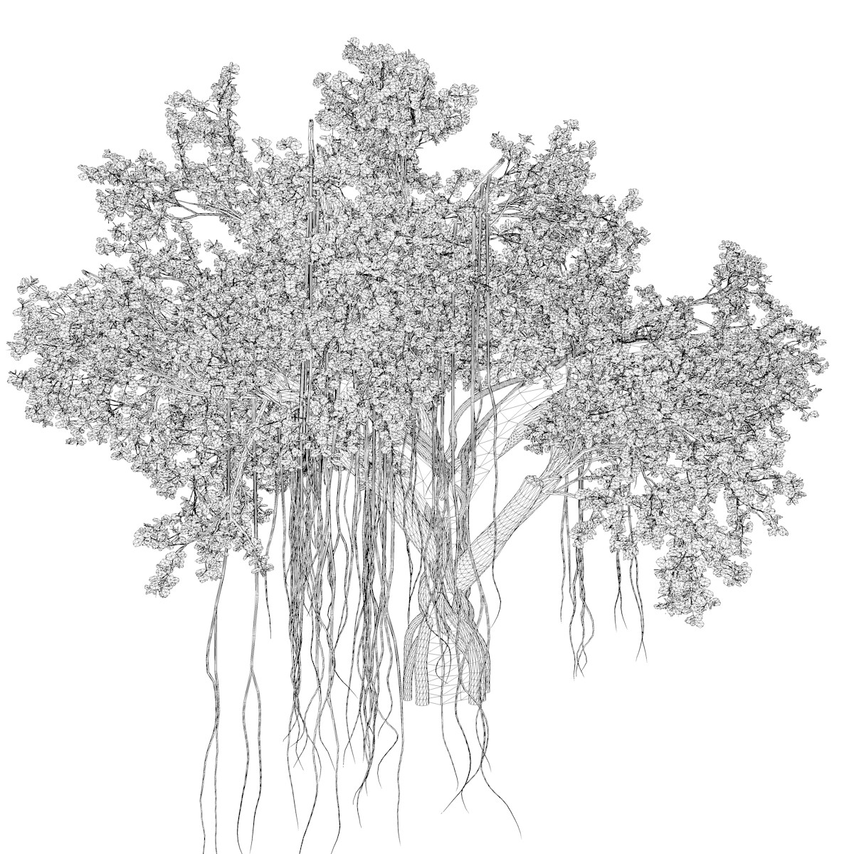 ArtStation - Chinese Banyan Tree #06 - High Poly Tree (3D Model) | Game ...