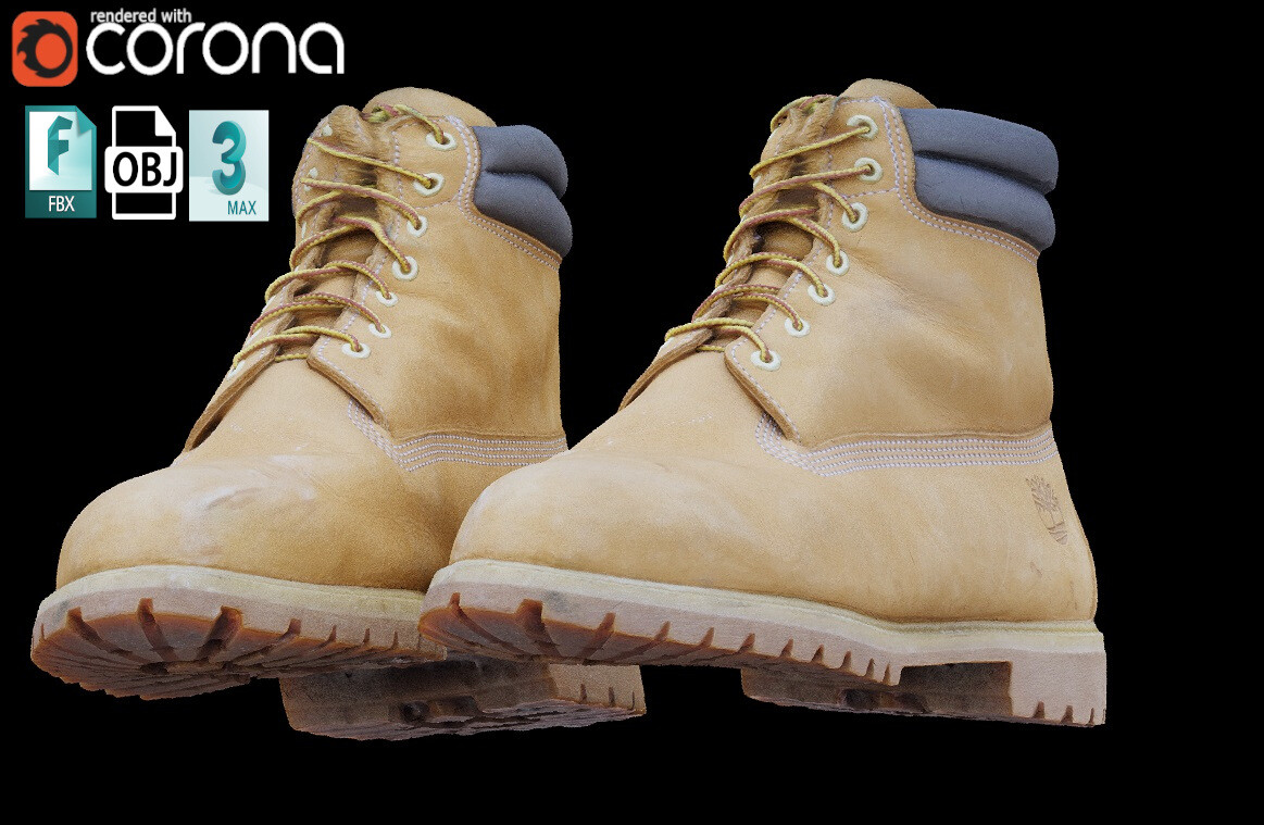 ArtStation - TIMBERLAND BOOT SHOES Low-poly | Game Assets