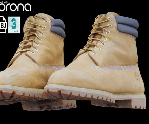 ArtStation - TIMBERLAND BOOT SHOES Low-poly | Game Assets