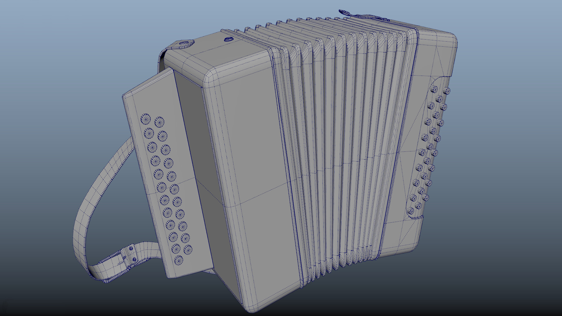 ArtStation - Musical instrument accordion button accordion Low-poly 3D ...