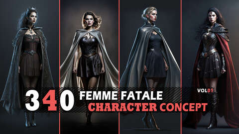 ArtStation - 340_Femme Fatale Character Concept_VOL01 | Artworks