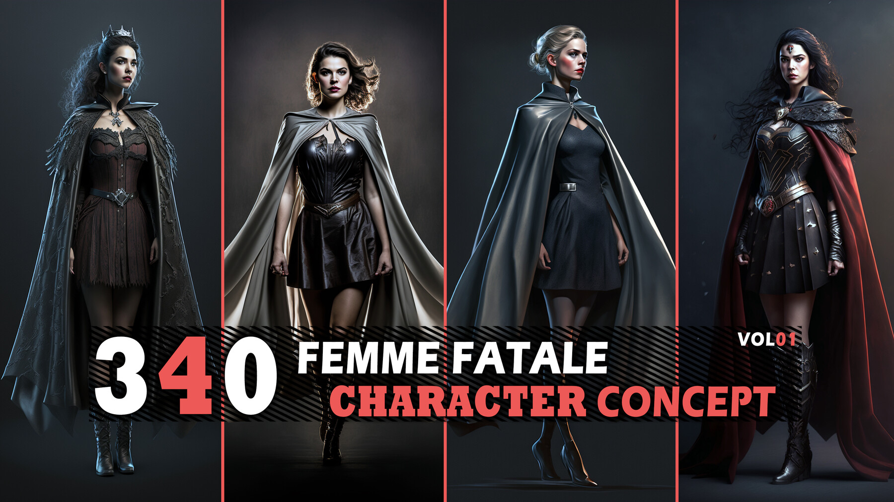 ArtStation - 340_Femme Fatale Character Concept_VOL01 | Artworks