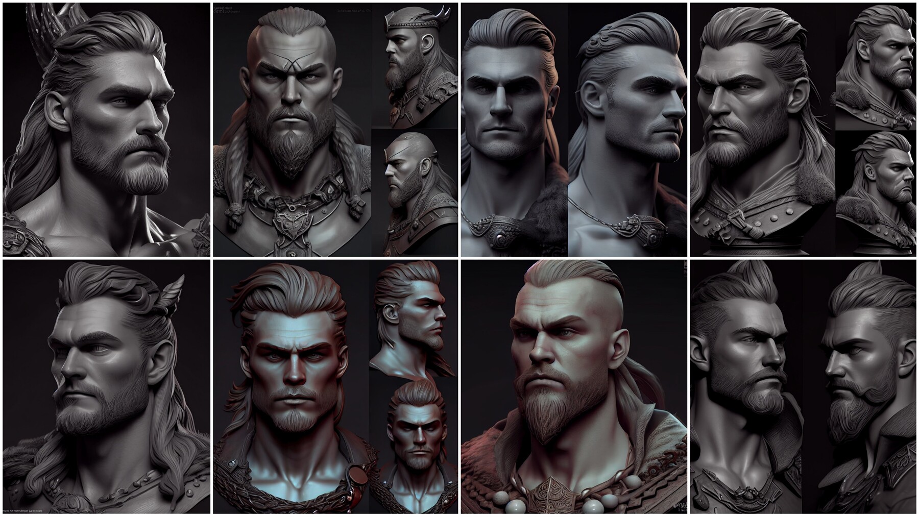 ArtStation - +320 Viking Male Head vol _01 (4k) | Artworks