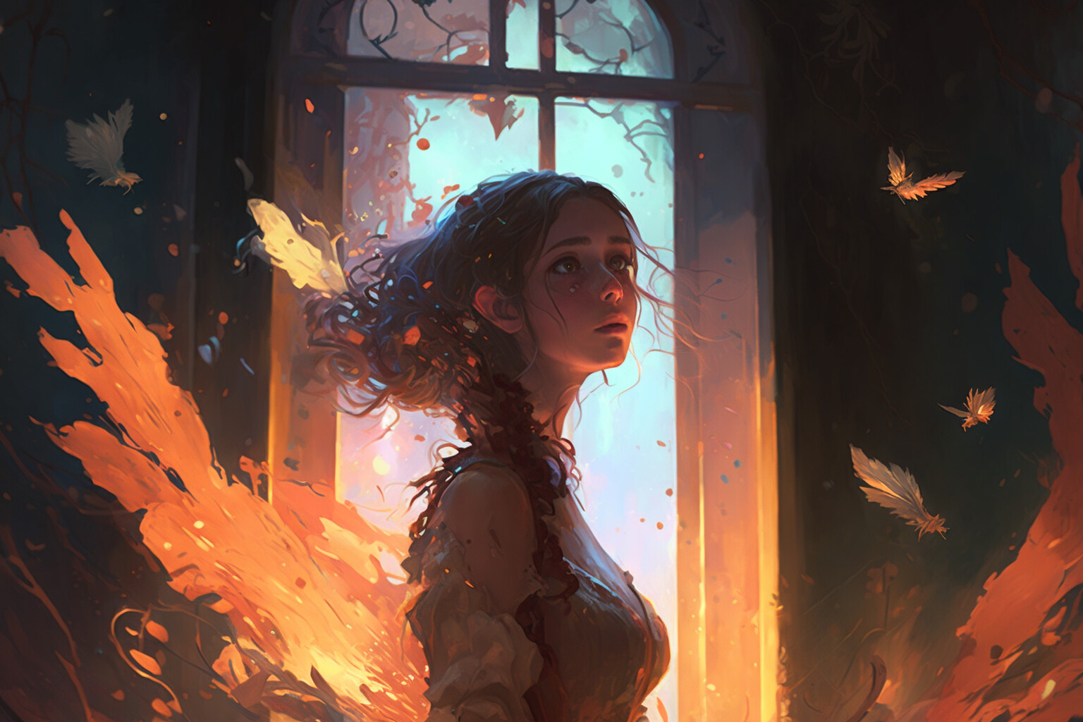 ArtStation - Reflections on Time: A Digital Painting of Memories and ...