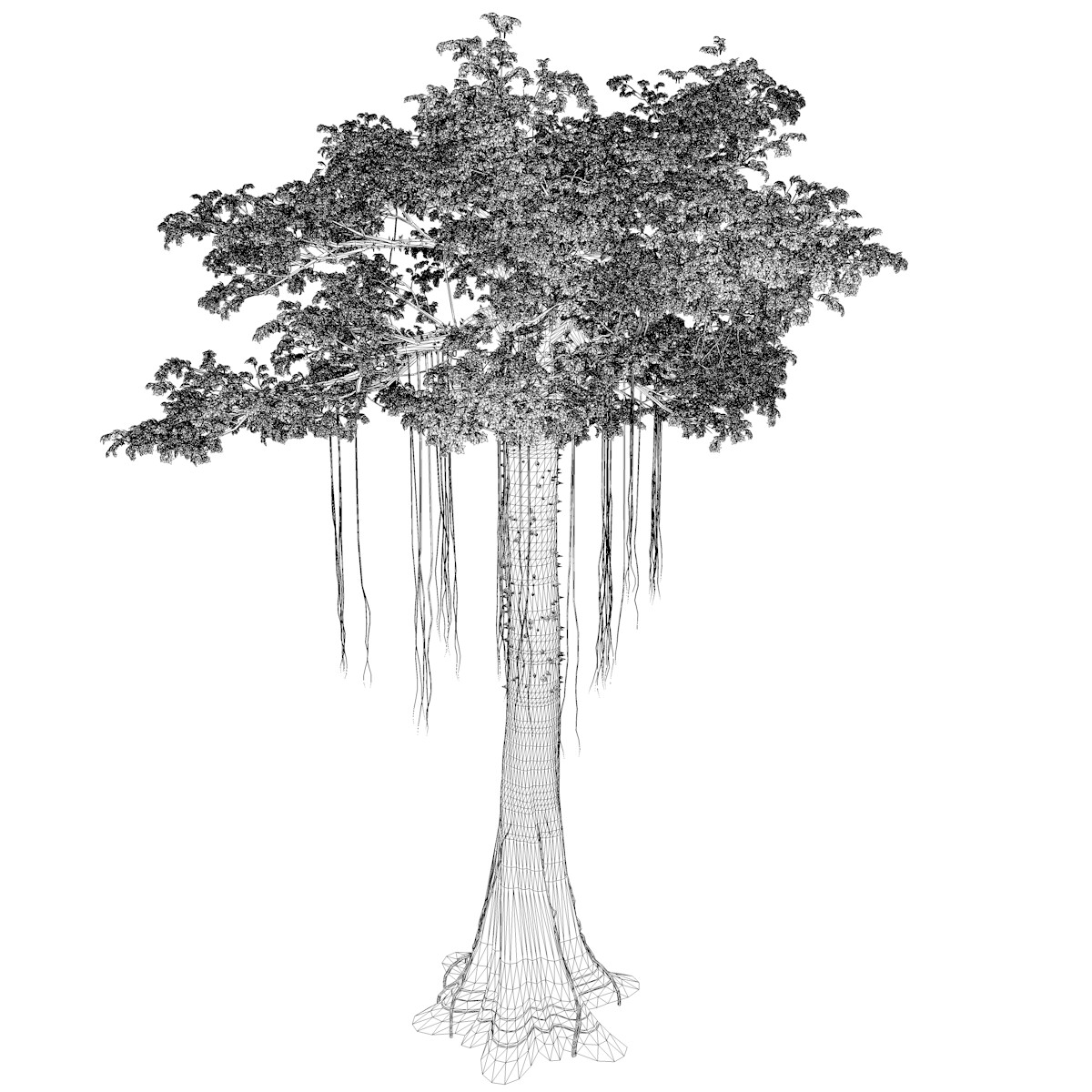 ArtStation - Kapok Tree #02 - High Poly Tree (3D Model) | Game Assets