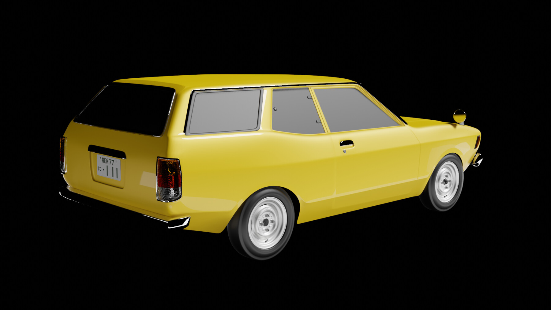 ArtStation - datsun Y120 NISSAN sunny vb210 2door van | Game Assets