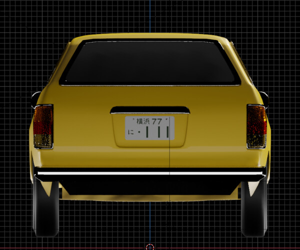 ArtStation - datsun Y120 NISSAN sunny vb210 2door van | Game Assets