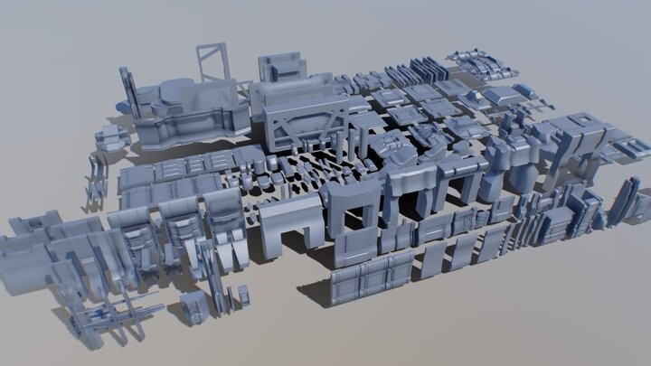 ArtStation - kitbash elements set 02 | Resources