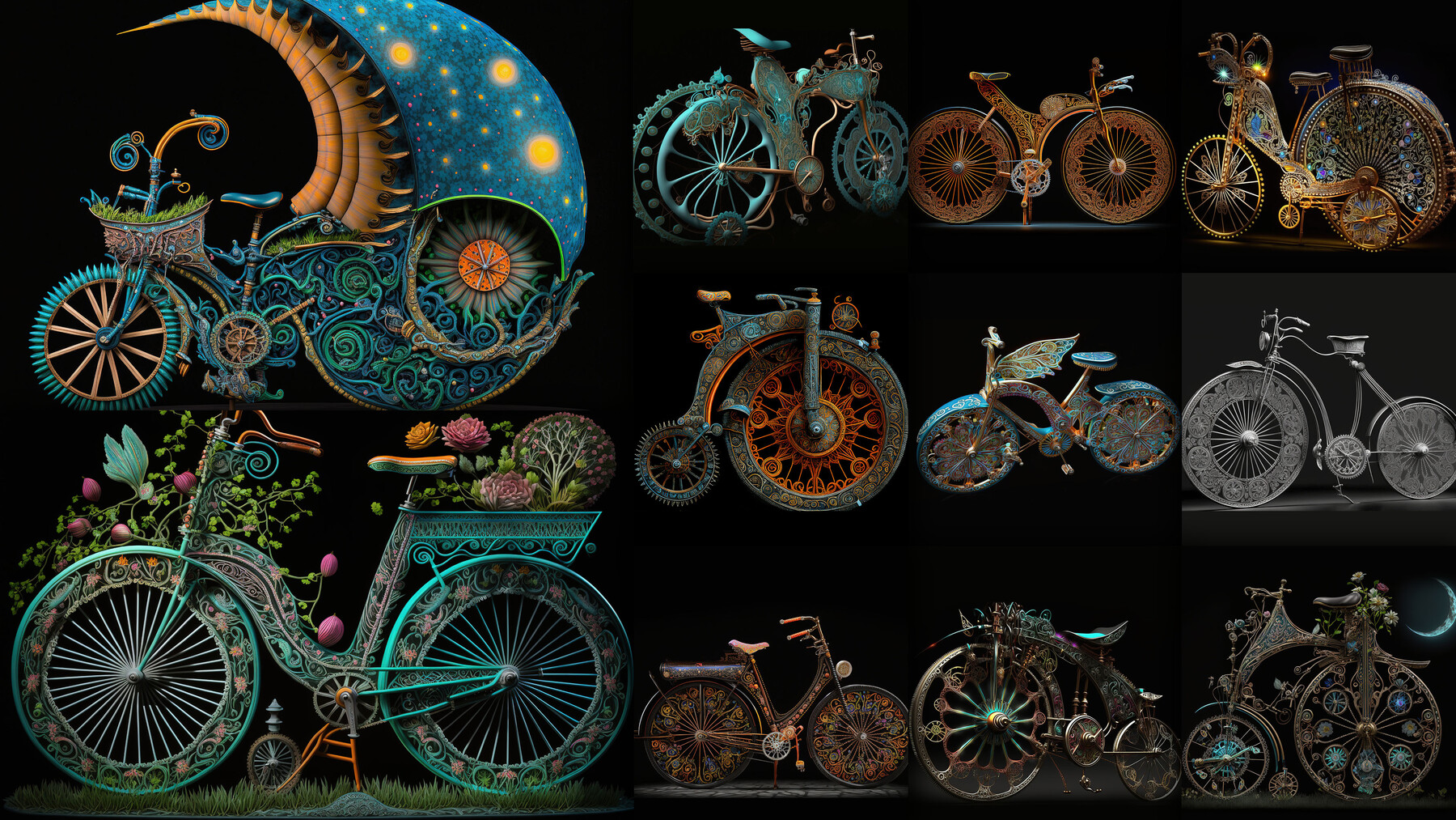 ArtStation - 100 Fantasy Bicycle Illustration Pack (More Than 8K ...