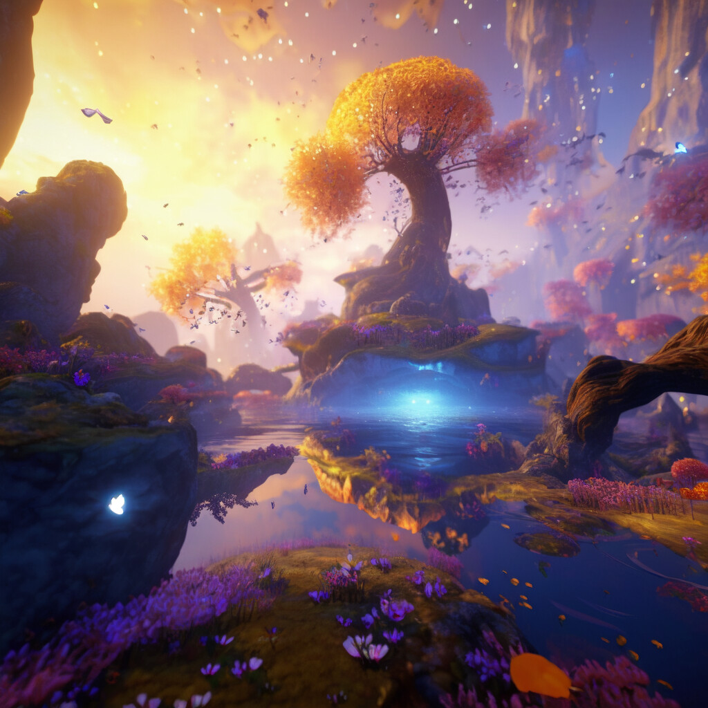 ArtStation - Lost in a Dreamworld Landscape | Artworks