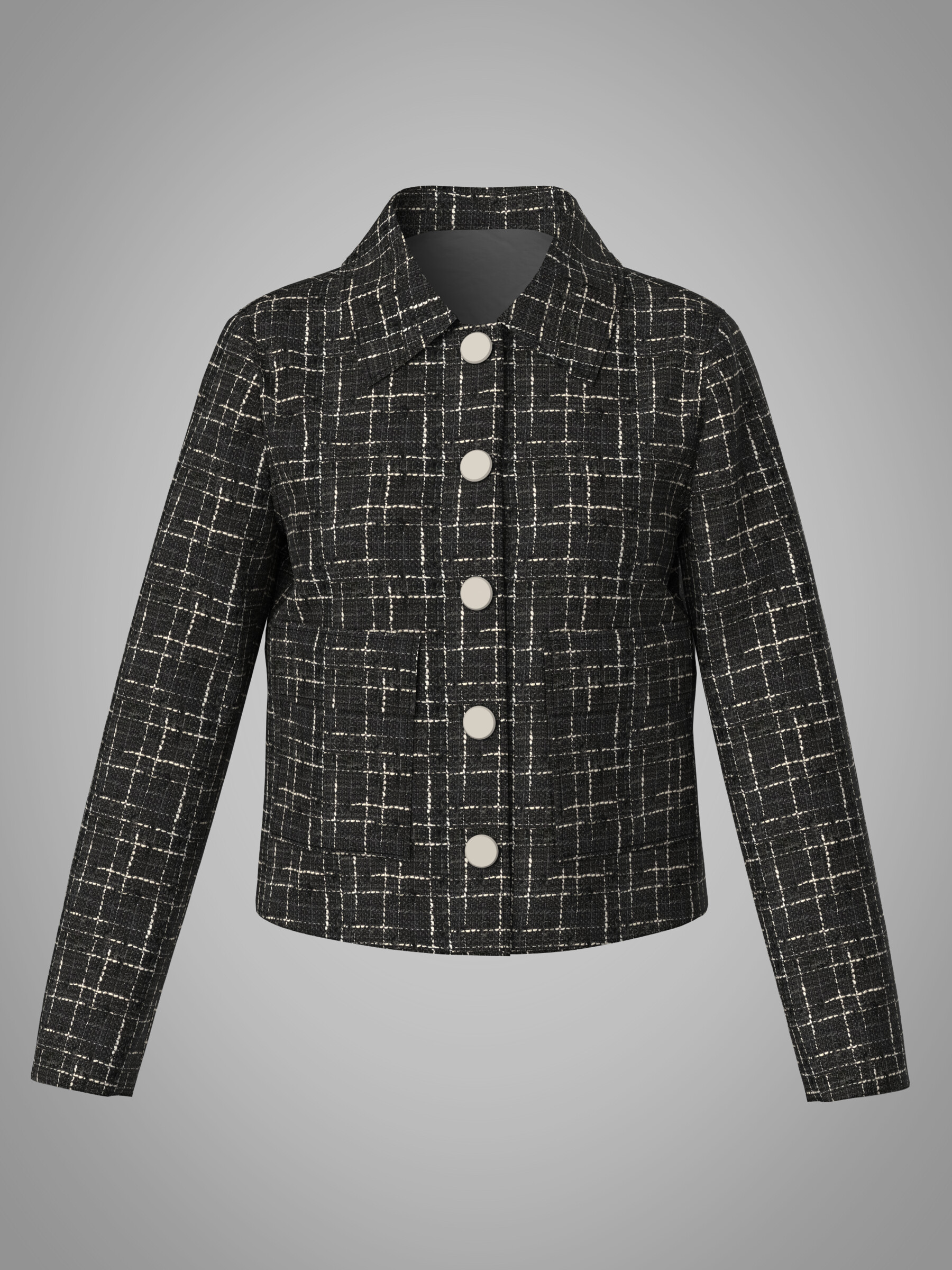 ArtStation - 3D TWEED JACKET /WOMEN | Resources