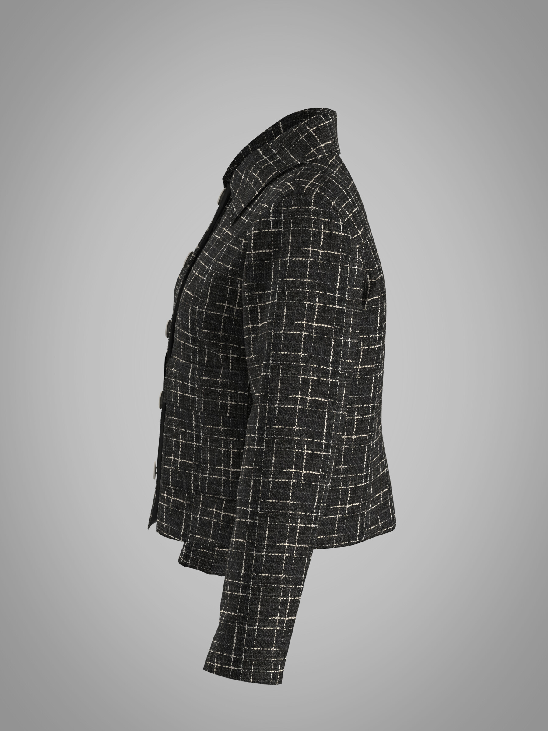 ArtStation - 3D TWEED JACKET /WOMEN | Resources