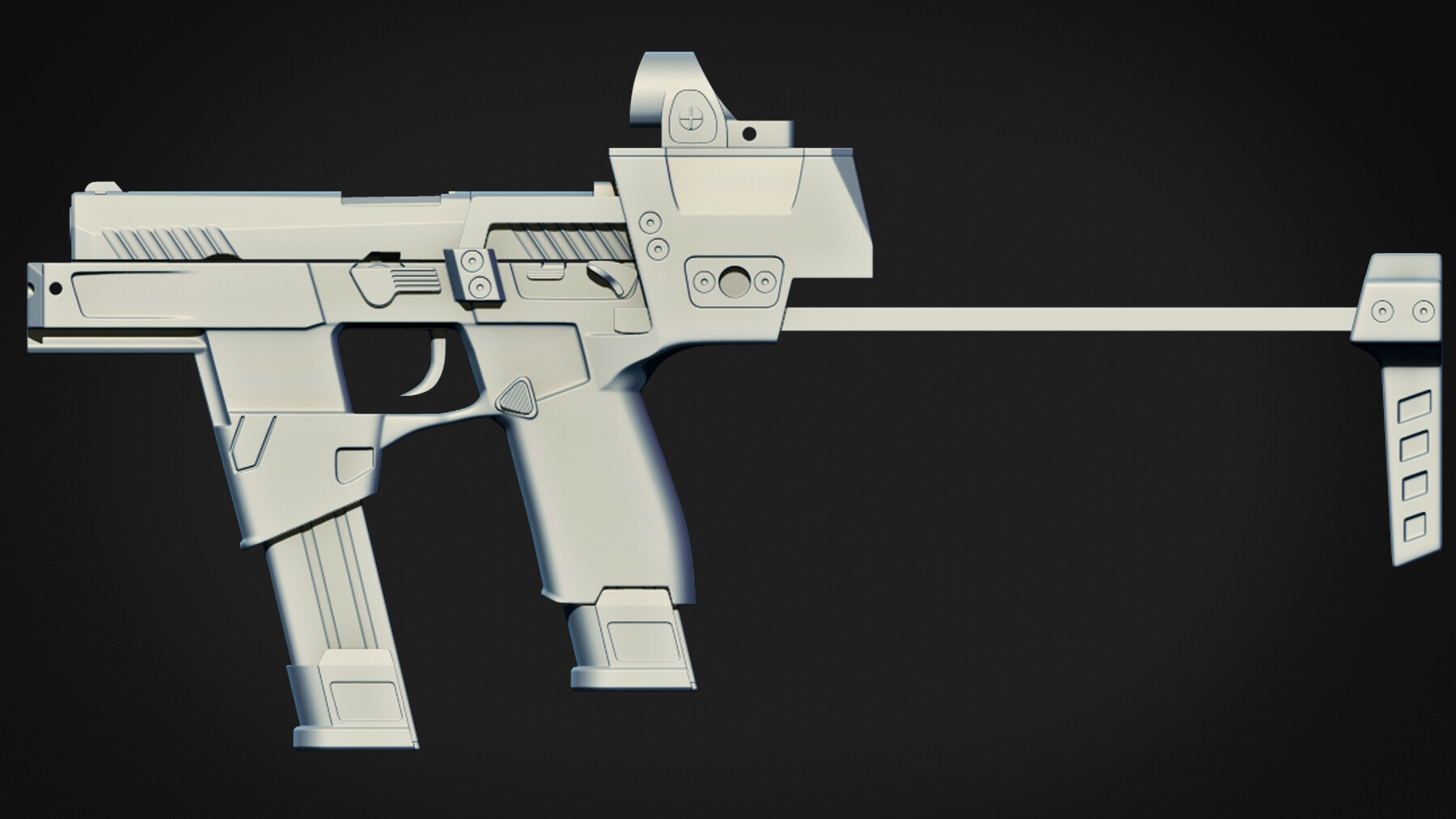 ArtStation - Flux Defense MP17 System: Sig Sauer M17 & P320 high_poly | Game Assets