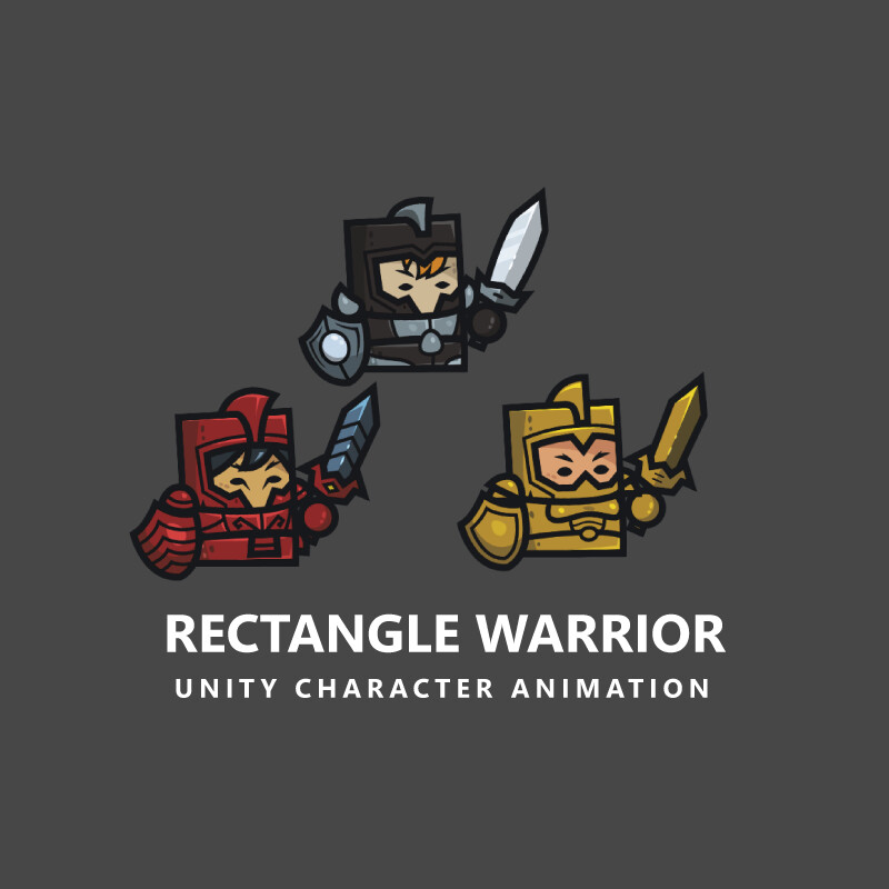 ArtStation - Rectangle Warrior 3-Packs | Game Assets