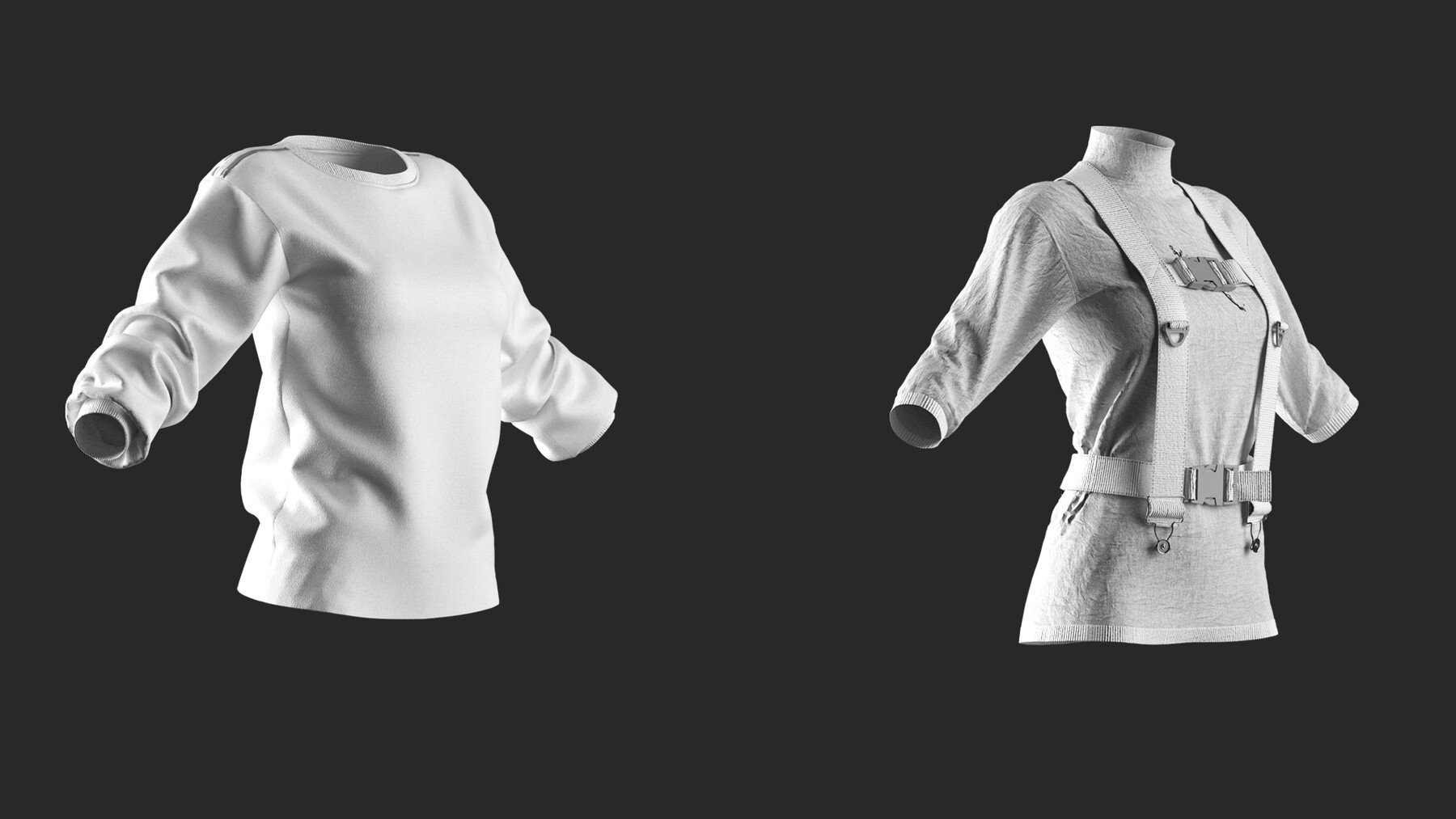 ArtStation - 3 in 1Basic Clothes Bundle ( 54 pieces ) - Marvelous / CLO ...