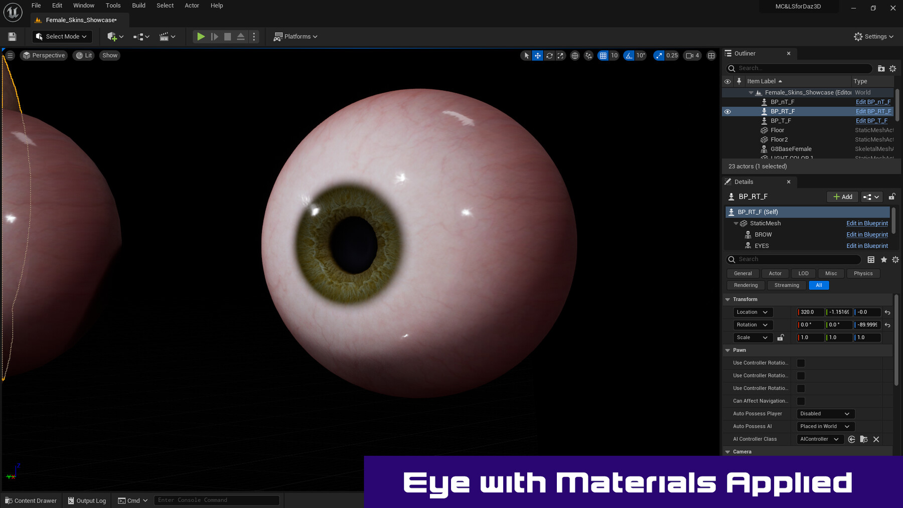 ArtStation - Digi.Human+ Eye Meshes for Daz3D Imports into Unreal Engine 5 | Game Assets