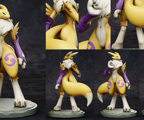 ArtStation - RENAMON 2.0 VER. 3D PRINT KIT | Game Assets