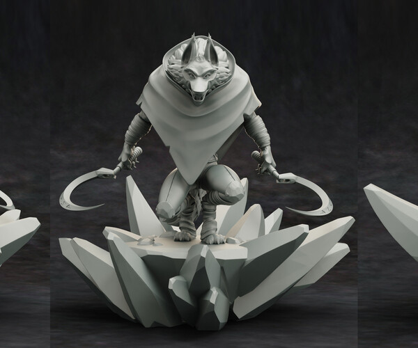 ArtStation - DEATH WOLF 3D PRINT KIT | Game Assets