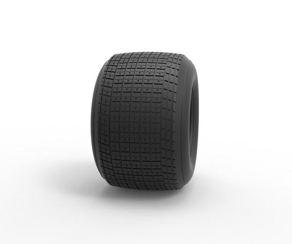ArtStation - 3D printable Diecast Dirt Sprint racing tire Scale 1:25 ...