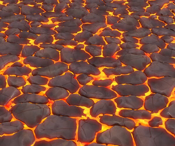 ArtStation - Rock With Lava Tileable Texture | Game Assets