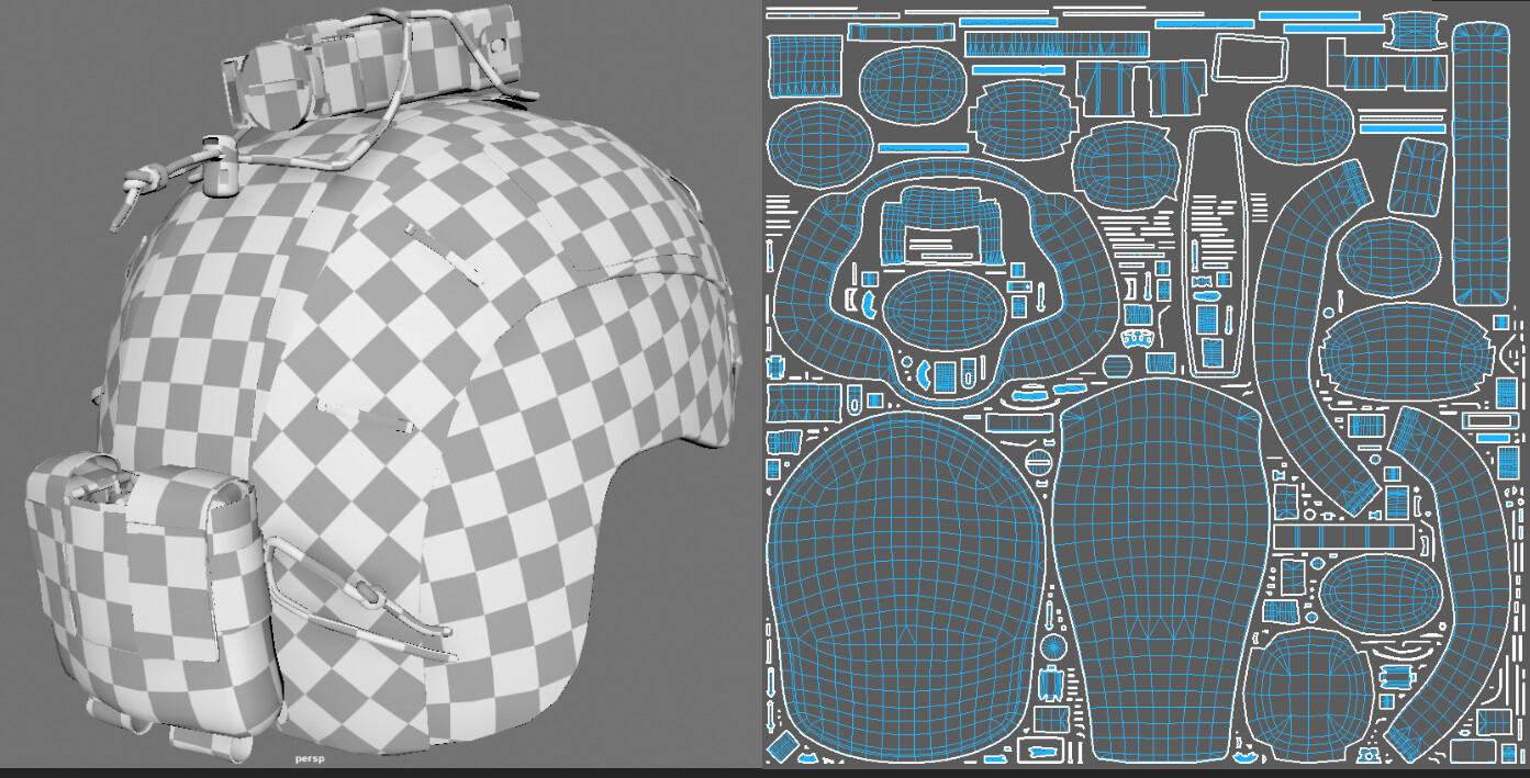 ArtStation - Tactical Military Helmet | Game Assets