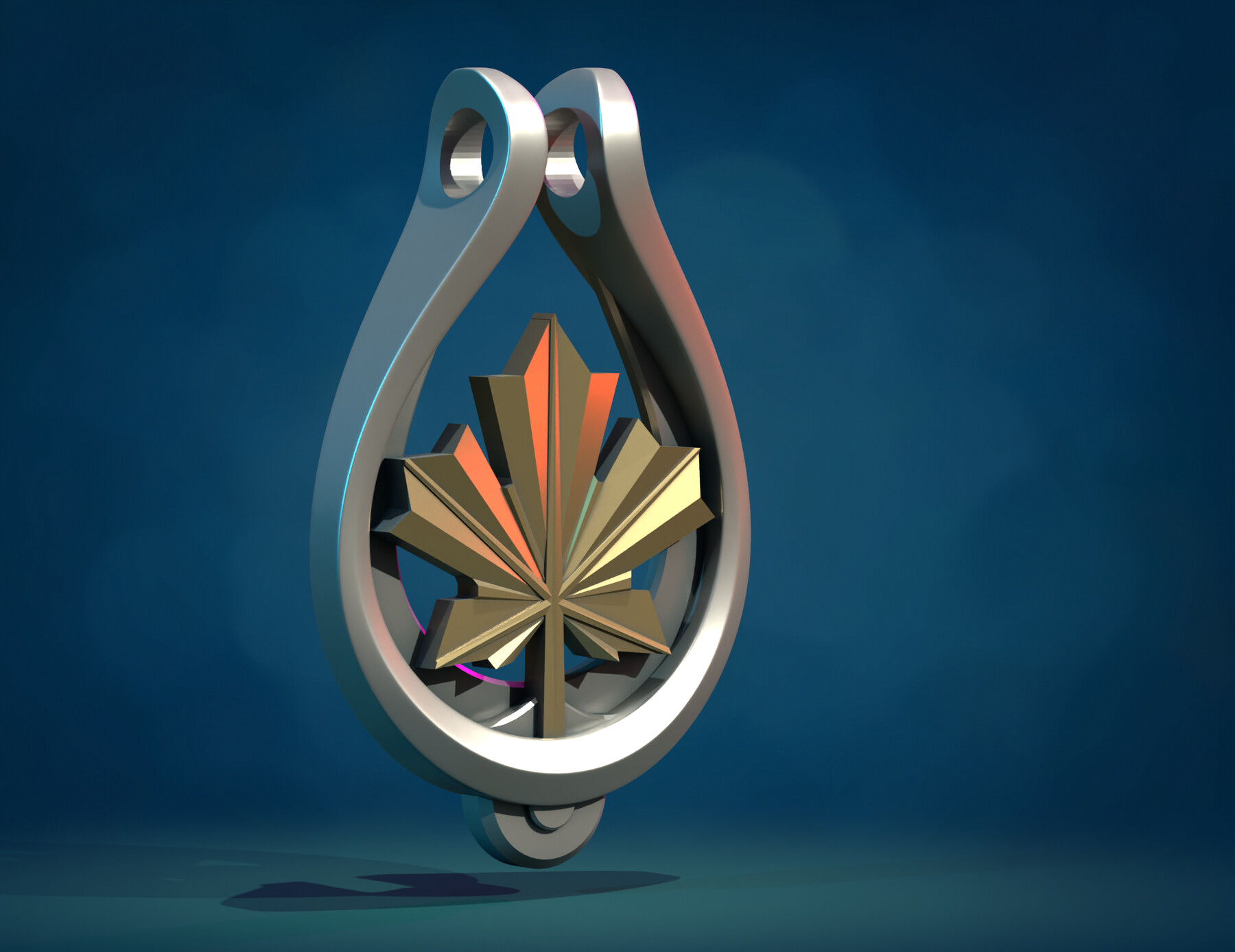 ArtStation - Maple leaf Pendant | Resources