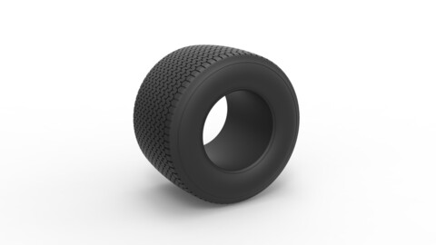 ArtStation - 3D printable Diecast Dirt Sprint racing tire 8 Scale 1:25 ...