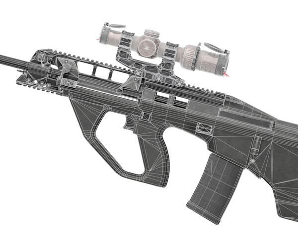 ArtStation - EF88 AUSTEYR RIFLE | Game Assets