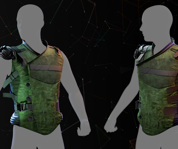 ArtStation - Sci Fi Cloth full Creation Process Tutorial_Modeling(clo3d ...